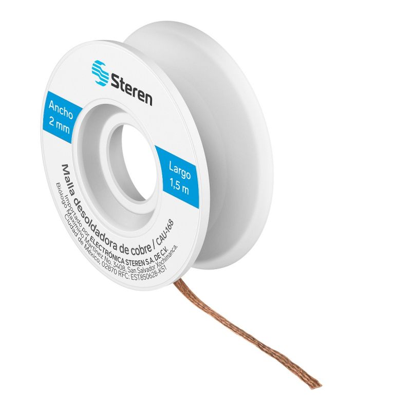 Malla desoldadora de cobre de 2 mm x 1,5 m Steren Tiend
